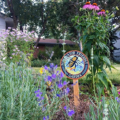 Pollinator Friendly Bee - Garden Sign | Pricepulse