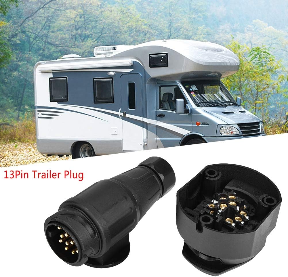 Trailer Adaptor 13-Pin Trailer Plug 12V ，Socket Connector Adapter ...