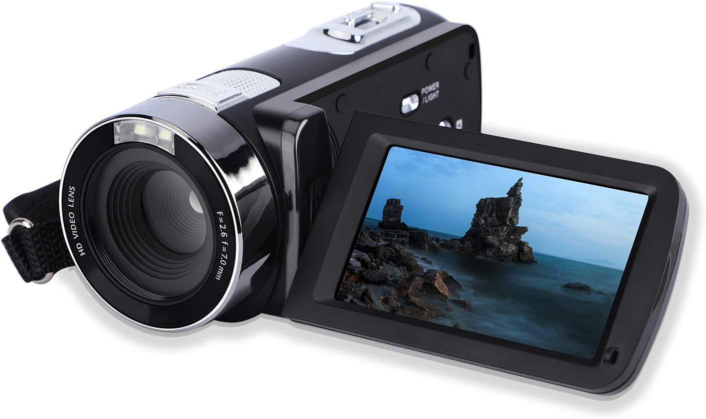 Caméscope numérique, PowerLead Upgraded caméra de Capture de Visage HD ...