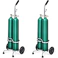 Amazon.com: Gtouse 2 PCS Dual Oxygen Cylinder Cart for D/E Oxygen Tank ...
