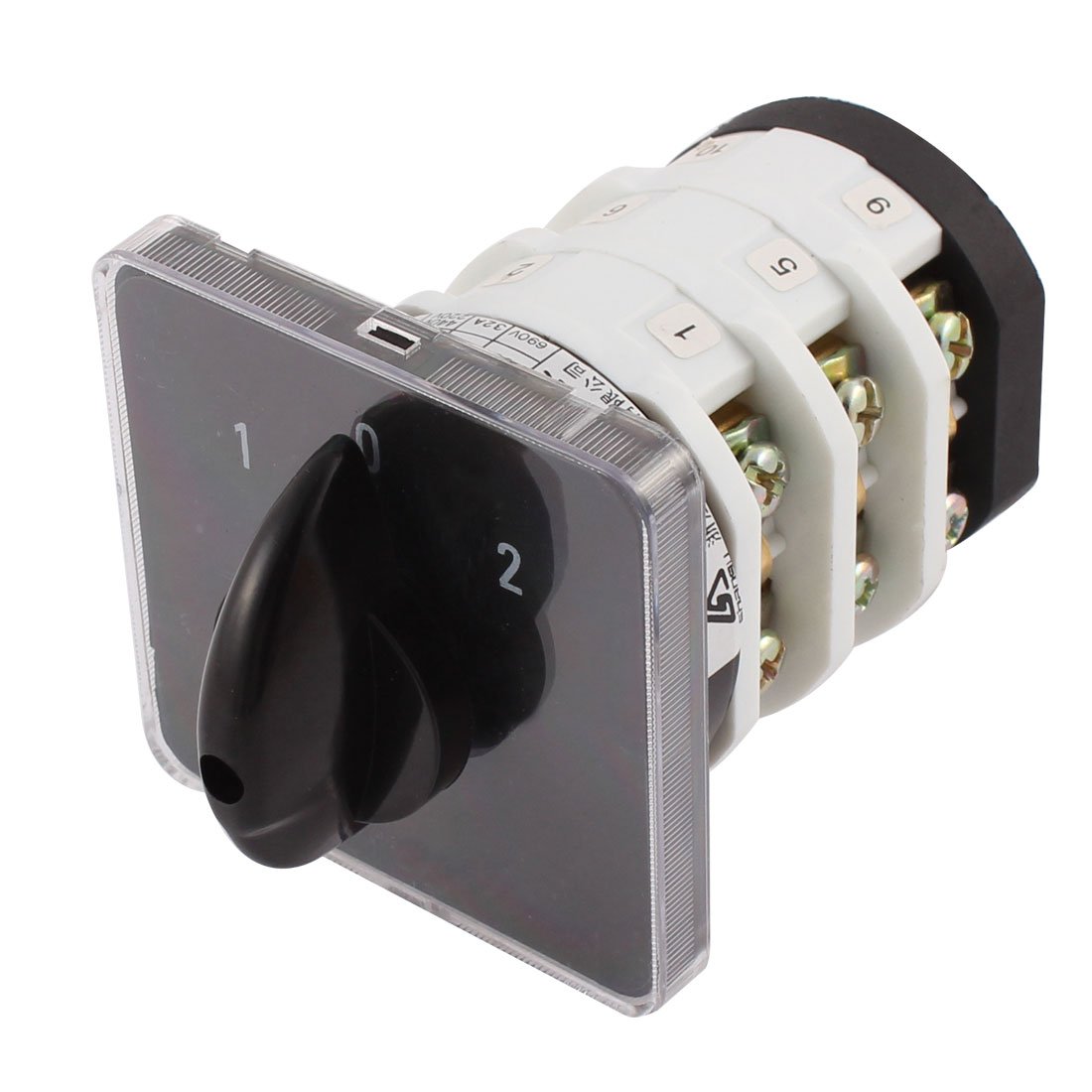 uxcell Changeover Switch 3 Position Rotary Selector Cam Switch Panel ...