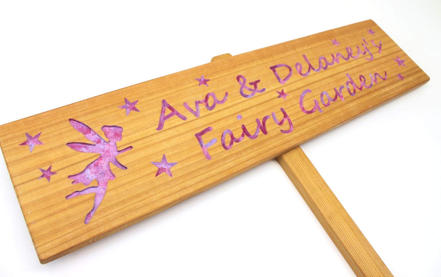 Amazon.com: Fairy Garden Sign, Your Name Here, Custom Marker ...