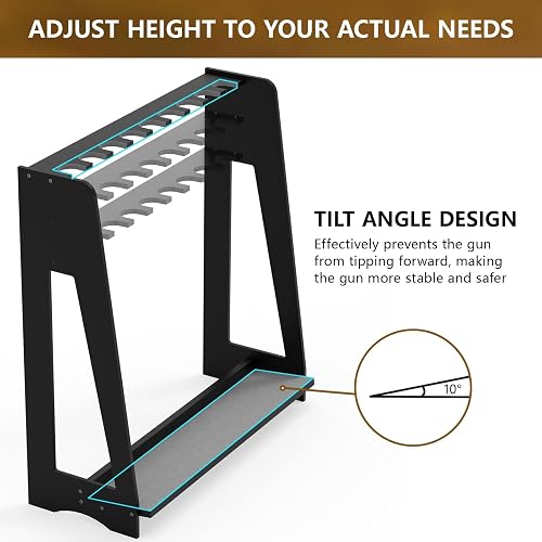 Wall Mount Semohop Gun Racks, Floor Gun Rack Indoor, Wooden Free ...