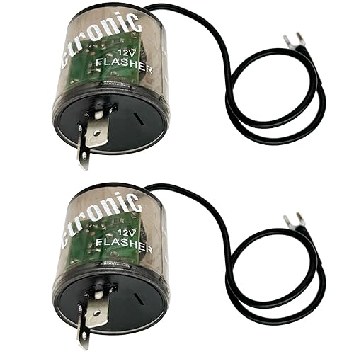 irhapsody 2-pin 12vdc LED Flasher Relays with Ground Wire, Pack of 2 in ...