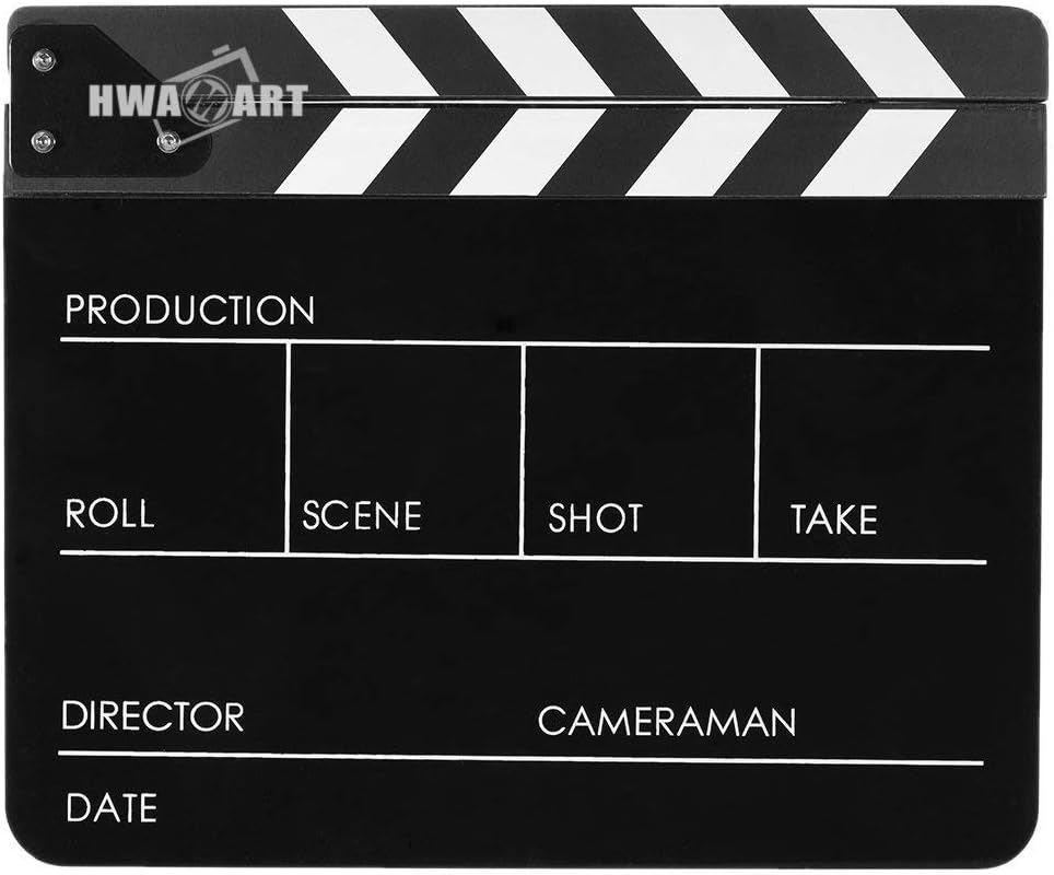 Hwastudio® Acrylique Clap Clap Clap film Films d'action Scène Ardoise ...