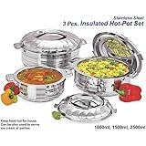 Amazon.com: Milton 600/1500/2000ml 3-Piece Thermo Hot-Pot Insulated ...