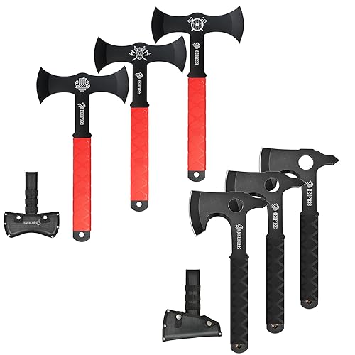 NedFoss Throwing Axes and Tomahawks Set 6Pack, Full Tang Stainless ...