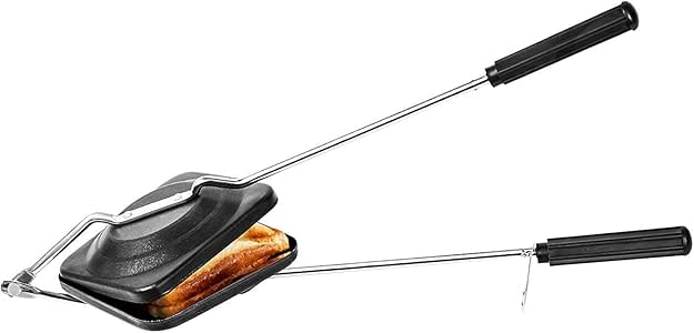 Amazon.com: Non-Stick Grilled Sandwich Toaster with Handle, Stovetop ...