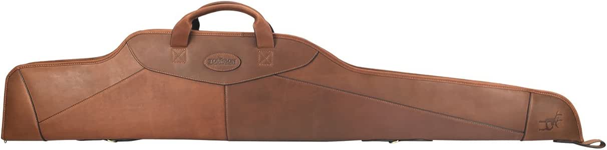 Tourbon Vintage Genuine Leather Gun Bag 50" Scoped Rifle Case: Amazon ...