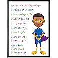 Amazon.com: Superhero Motivational Wall Art - Colorful Inspirational ...