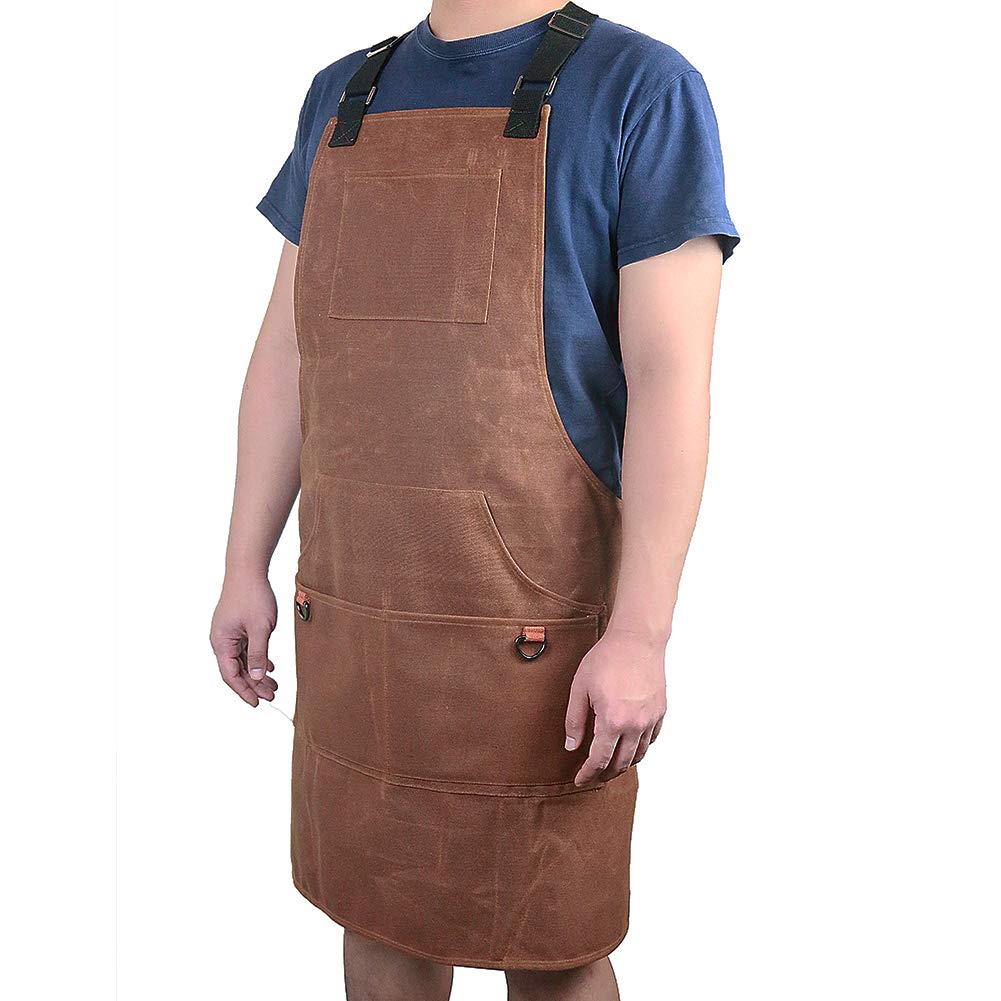 Heavy Duty Protective Tool Apron Adjustable &Waterproof Shop Apron For ...