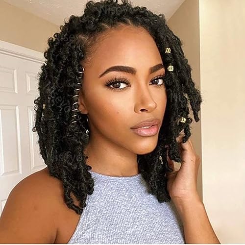 Croliya Butterfly Locs Crochet Hair 10 inch 6 packs Pre Looped Crochet ...
