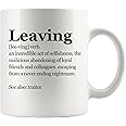 Amazon.com: Panvola Leaving Definition Mug Coworker Gift Retired ...