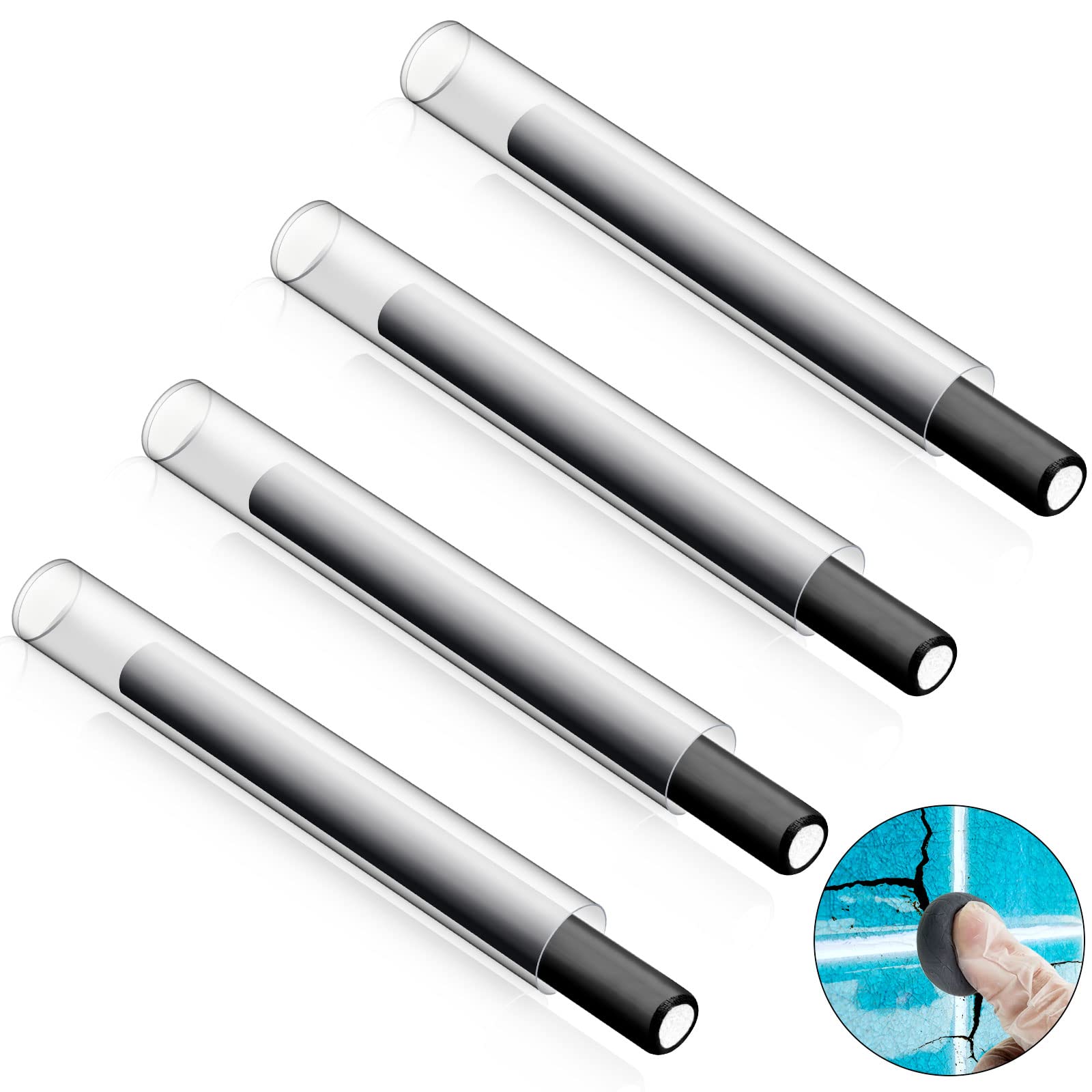 Crtiin 4 Pcs 4 oz Epoxy Putty Stick Pool Putty Repair Putty Fix Leaks ...