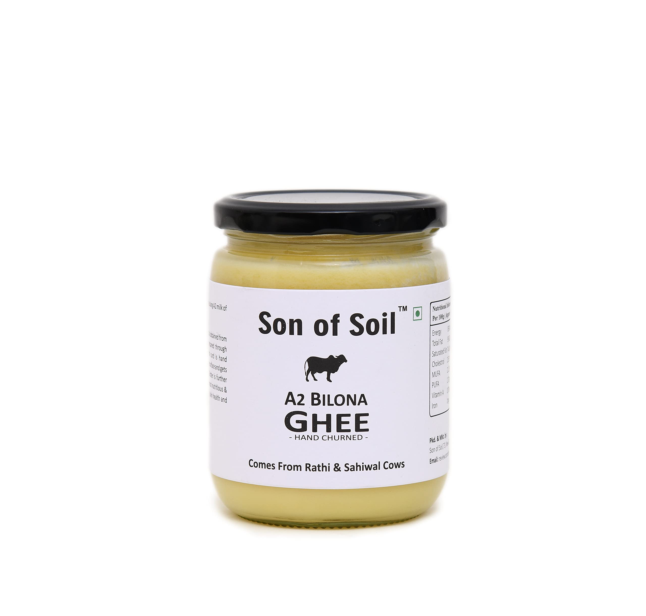 Buy SON OF SOIL A2 Bilona Ghee | Hand Churned | Pure Desi Ghee prepared ...