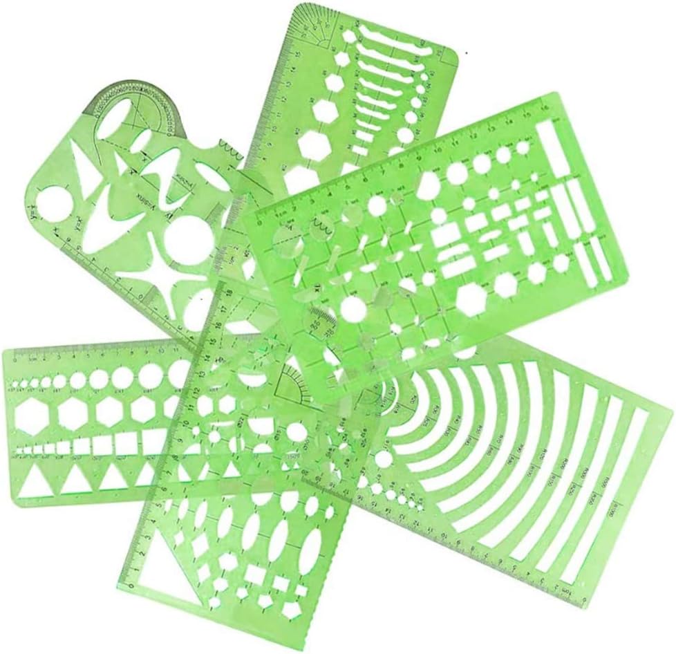 YUIP Engineering Drawing Drafting Template Plastic Geometric Painting ...