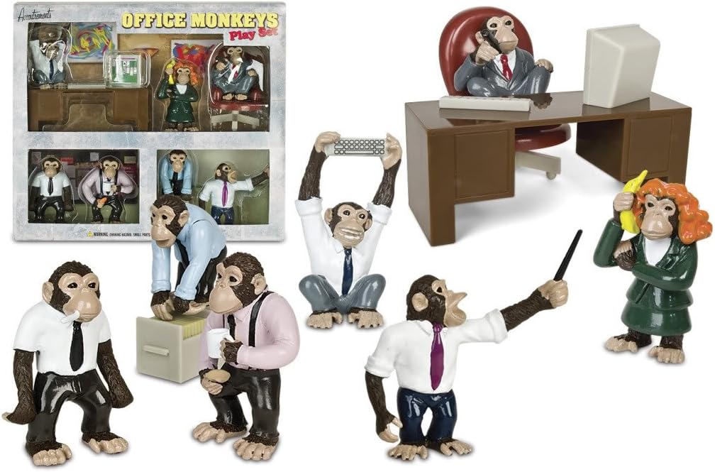 Amazon.com: Office Monkeys Play Set: Accou 11809: Toys & Games