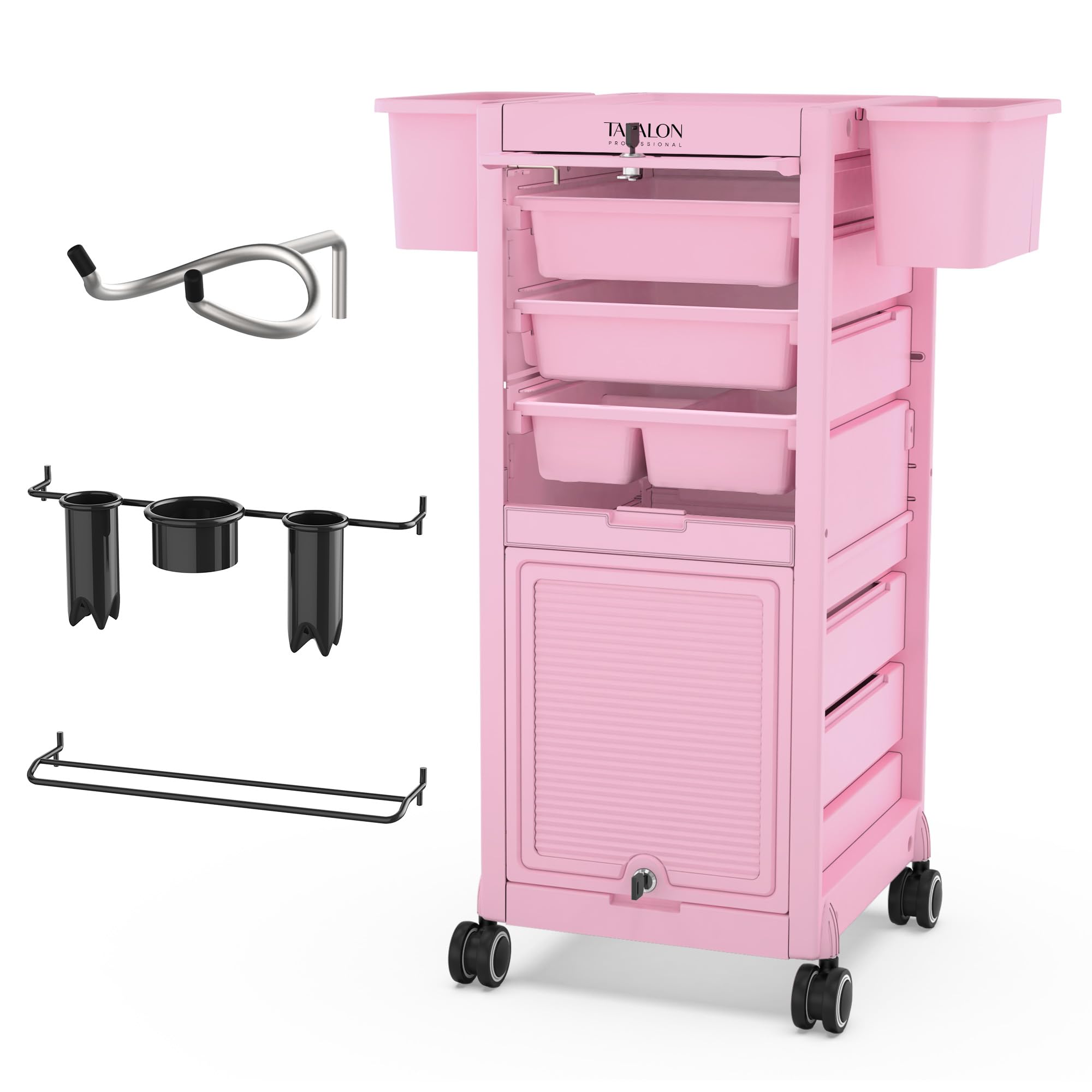 TASALON Lockable Beauty Salon Cart - Salon Stations for Hair Stylist ...