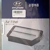 Amazon.com: Genuine OEM Hyundai Air Filter 28113-C1100: Automotive
