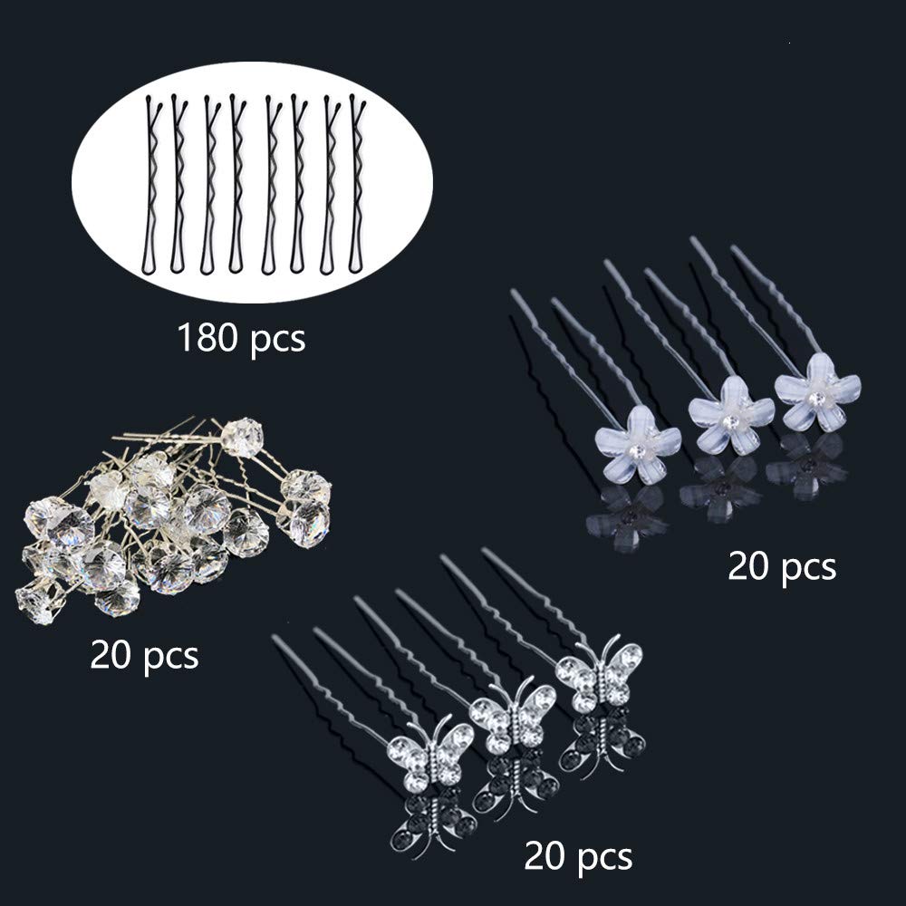 Haarnadeln Haarnadel Haarpins Haarschmuck mit Strass Haarklammer ...