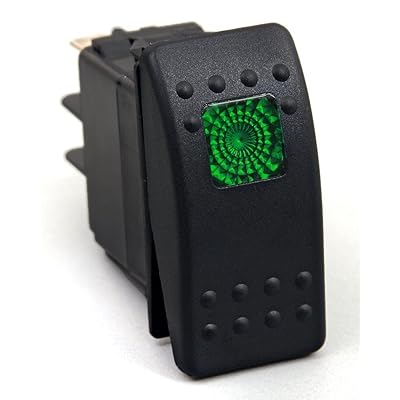 Waterproof Green LED Rocker Switch - 12v 20 Amp, Nepal | Ubuy