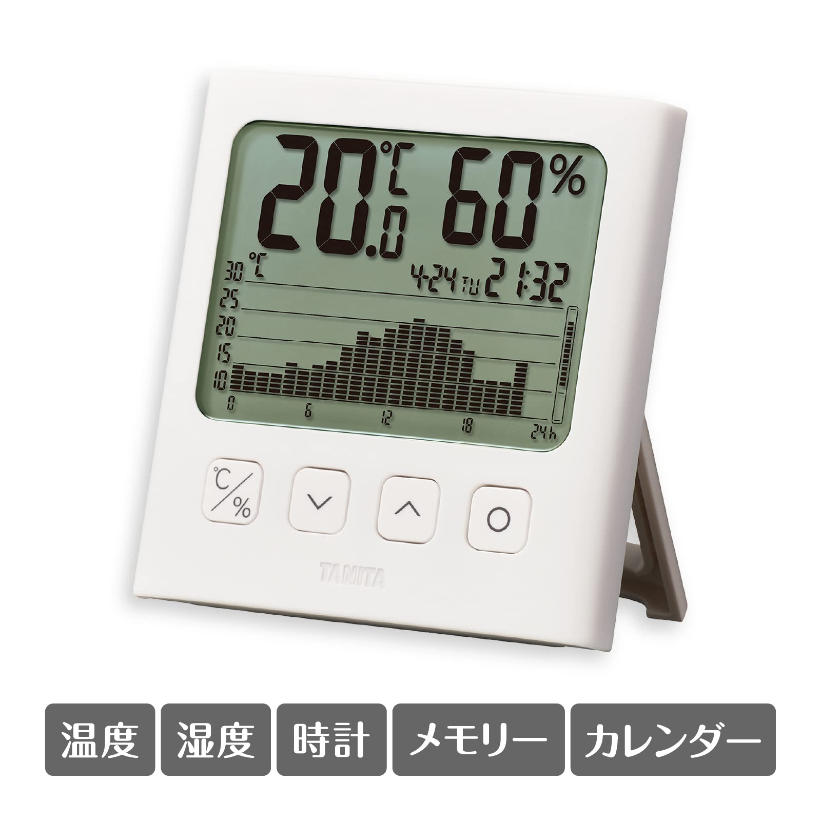 Mua Tanita TT-580 WH Thermometer/Hygrometer with Graph, Easy to ...