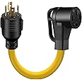 Amazon.com: LAZMUMI 4 Prong 30 Amp RV Generator Adapter Cord with Grip Handle, L14-30P Twist ...