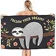 Amazon.com: MaikOn Sloth Beach Towel for Adults Teens Boys Men Women ...