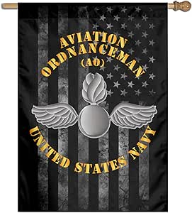 Navy Rate Aviation Ordnanceman Home Banner Flags Springtime 27"x37 ...