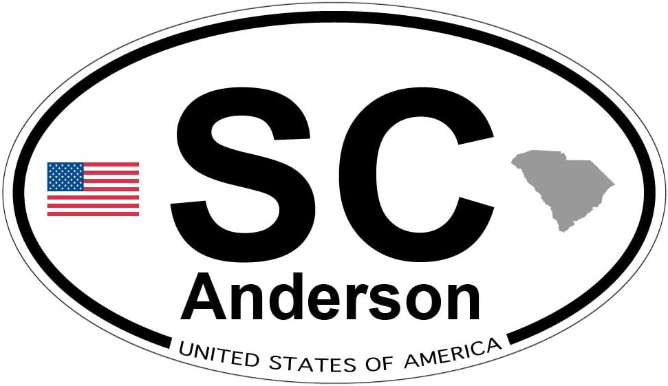 Amazon.com: US Decal, Inc. Anderson, South Carolina Oval Magnet: Automotive