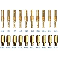Amazon.com: 20 Pcs Carburetor Jets Kit for Keihin OKO KOSO PE PWK Carb Main Jet Kit and Slow ...