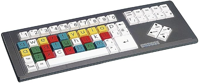 Lower Case Black on Colour BigKeys LX QWERTY Keyboard: Amazon.co.uk ...