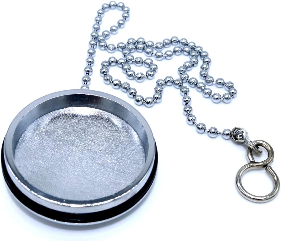 JAM2DAY Chrome Sink Plug And Chain for Sinks and Basins – 1 1/2 Inch ...