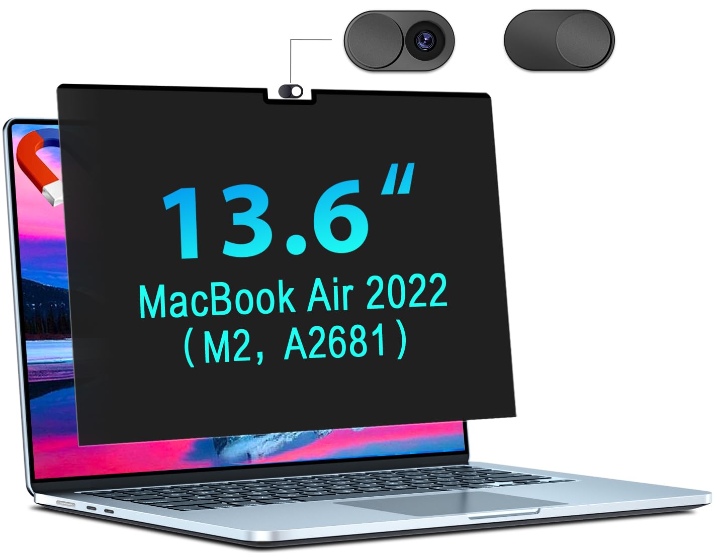 Mua Magnetic Privacy Screen for MacBook Air 13.6 & 13 Inch (2022,2023 ...