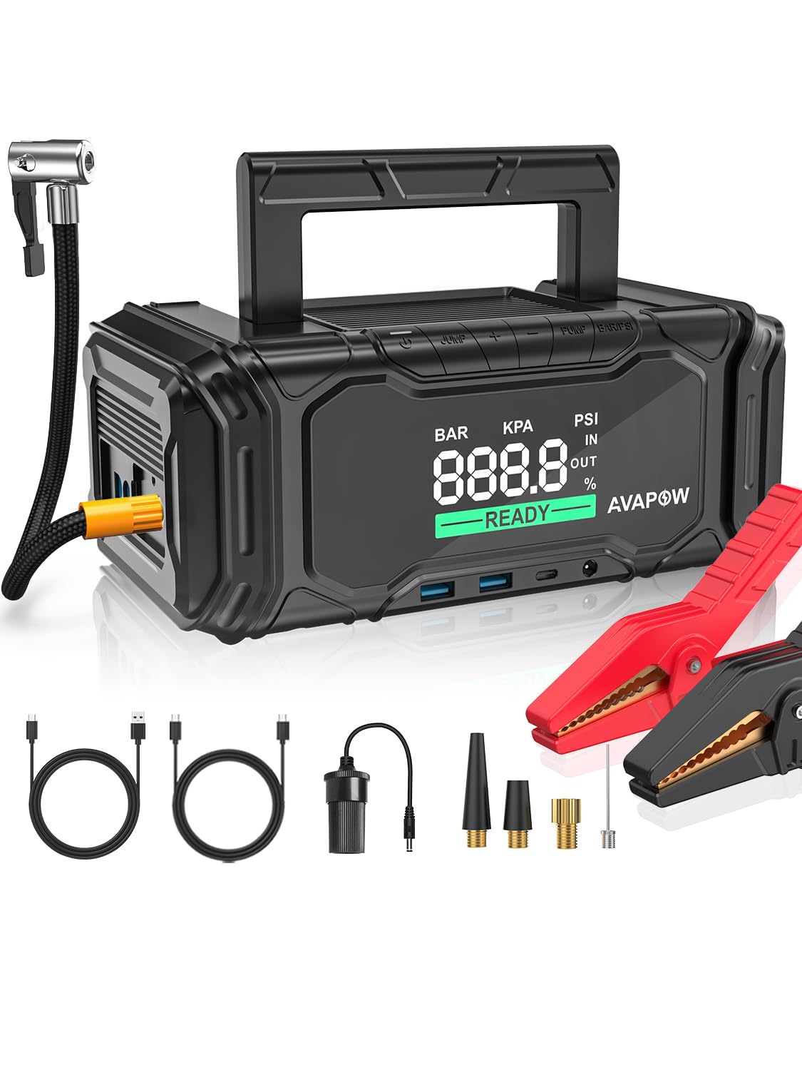 Mua AVAPOW Car Battery Jump Starter 3000A Peak with Air Compressor, 12V ...