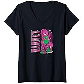 Amazon.com: Barney - Vintage 90's Purple Dinosaur Character Collage T ...