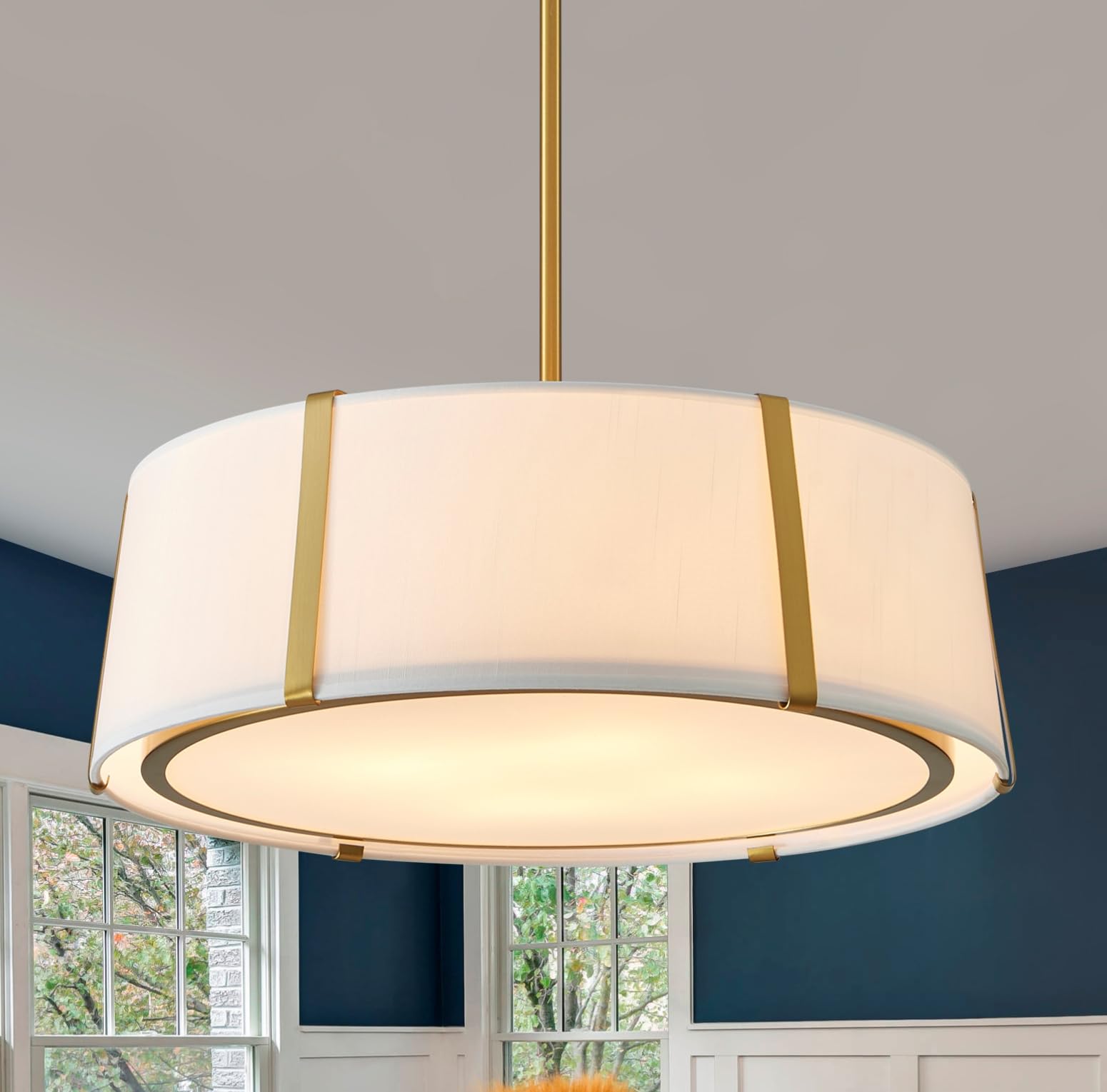 Shrine Lighting Drum Chandeliers, Modern Style, Drum Pendant Light for ...