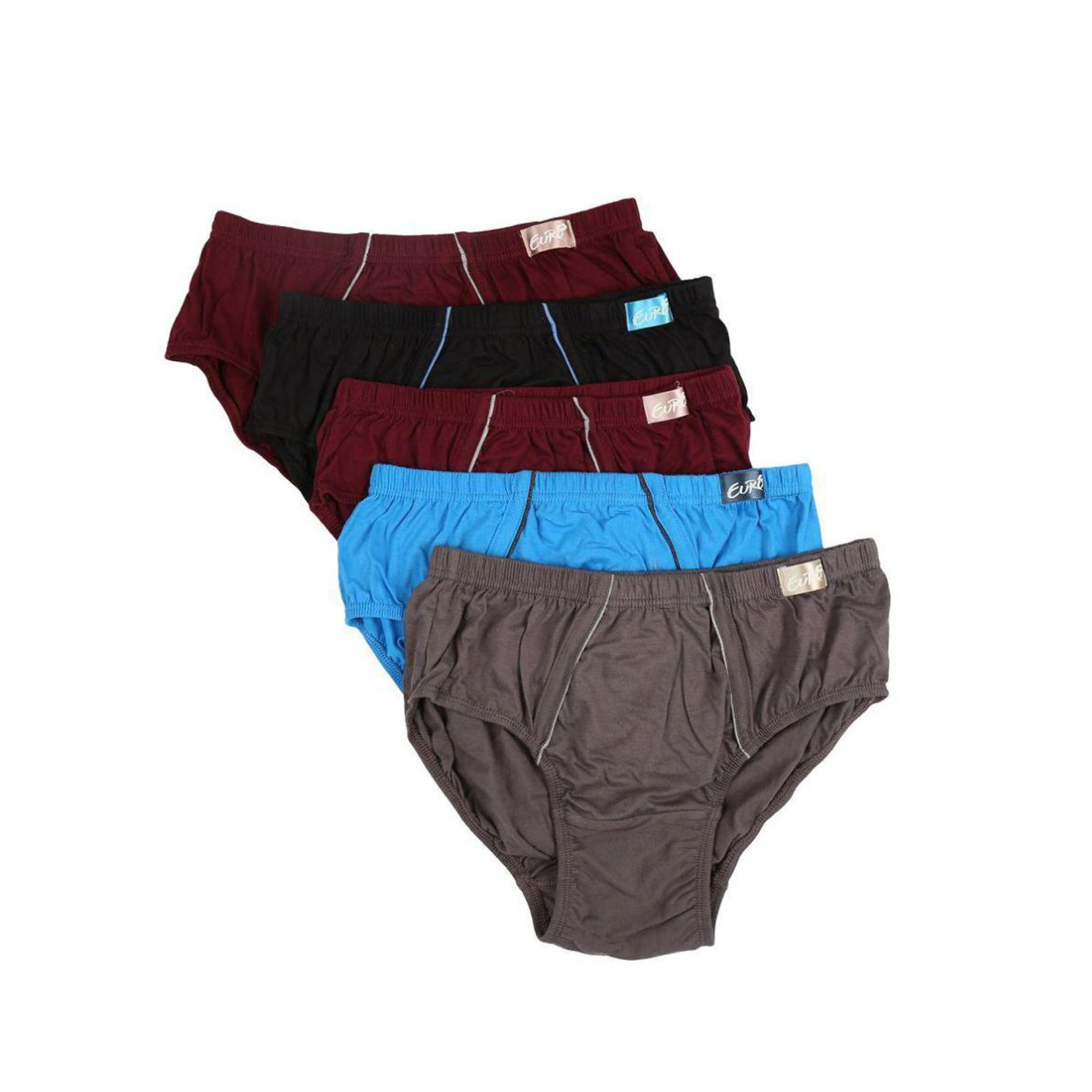 Buy Euro Men's Cotton Briefs (Pack of 5) Color May Vary at Amazon.in