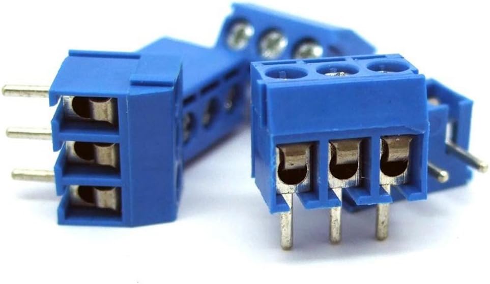 SODIAL(R) 5 x Bornier Connecteur a vis PCB 300V 16A 3 broches: Amazon ...