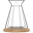 Amazon.com: Spinn Carafe, Double Walled Coffee Carafe, Elegant Glass ...