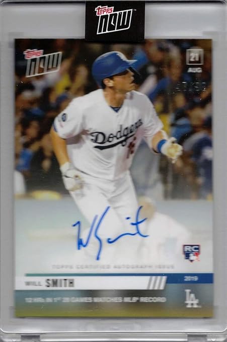 Amazon.com: 2019 Topps Now Baseball #730A Will Smith Certified ...