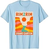 Amazon.com: Rim 2 Rim Grand Canyon R2R Rim2Rim Hike Trail Run T-Shirt ...