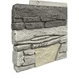 GenStone Faux Stacked Stone Panel 41" x 11.25" in Northern Slate Color ...