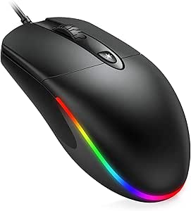 Amazon.com: Wired Mouse with Ergonomic Design Reduces Hand Fatigue ...