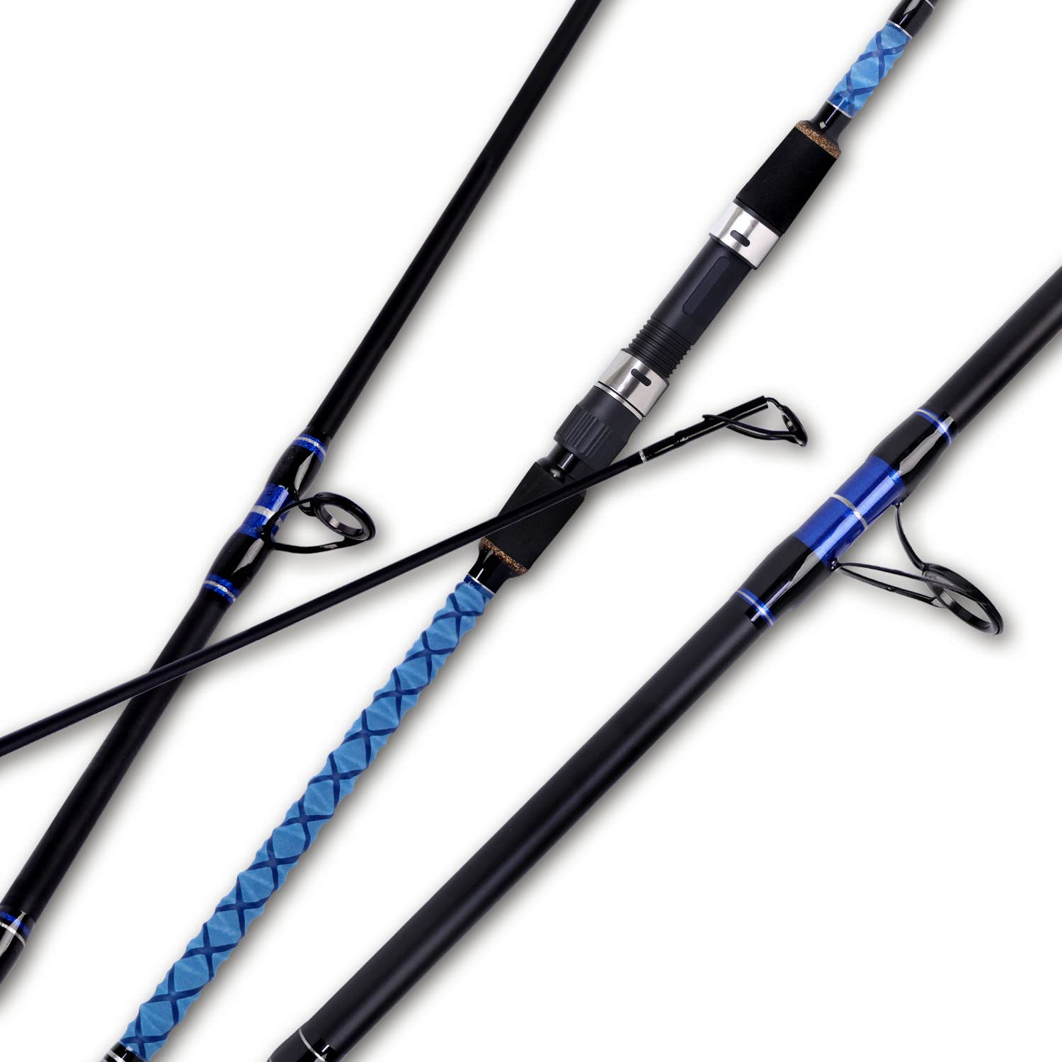 Fiblink Surf Spinning Fishing Rod Carbon Travel Surf Rod 4 Piece ...