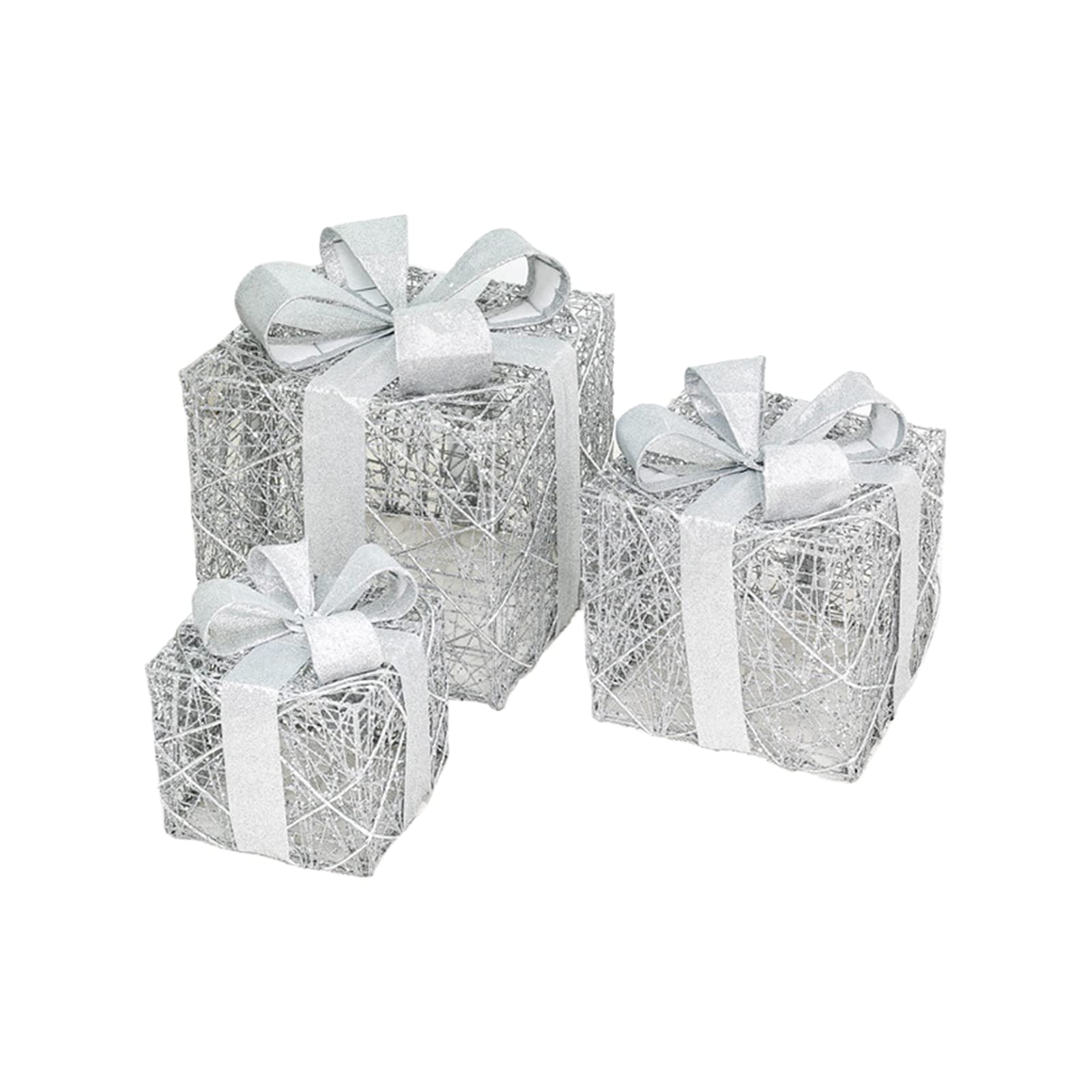 Set of 3 Christmas Lighted Gift Boxes, Christmas Lighted Gift Boxes ...