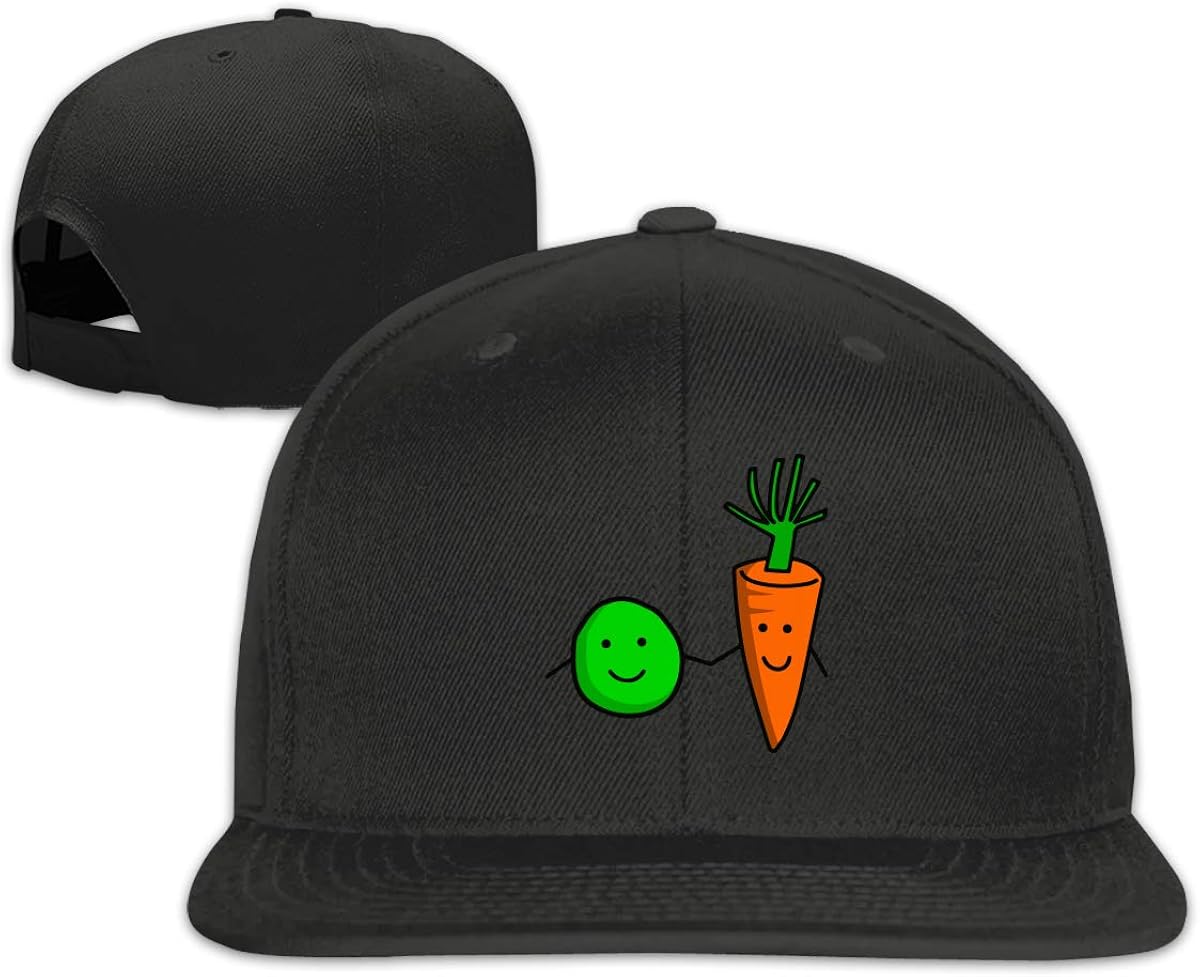 Unisex Snapback Caps, Classic Peas N' Carrots Adjustable Hip-Hop ...