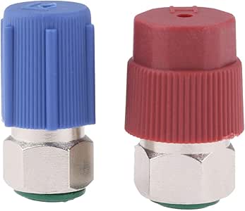 R12 to R134A AC Retrofit Fitting Adapter Kit, R12 R22 to R134A High/Low ...