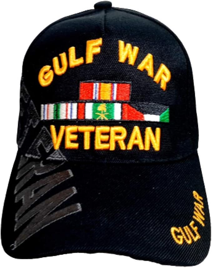 Gulf War Veteran Ball Cap Hat Black Embroidered Acrylic H7 at Amazon ...