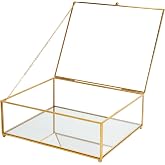 Amazon.com: REDHUGO Large Glass Boxes for Display Handmade Mirrored ...